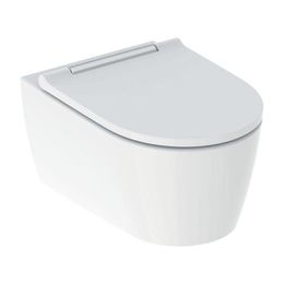 Geberit One Wand-Tiefsp&uuml;l-WC 500202011 mit WC-Sitz, wei&szlig;/hochglanzverchromt KeraTect