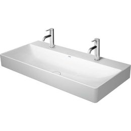 Duravit DuraSquare Waschtisch 2353100072 weiss, 100x47cm, geschliffen, 2 Hahnl&ouml;cher