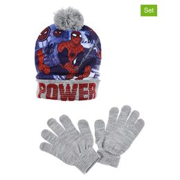 Spiderman 2tlg. Winteraccessoires-Set "Spiderman" in Grau - 59% | Größe 54 cm | Kindermuetzen