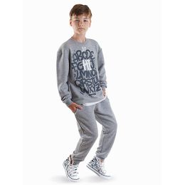 Denokids 2tlg. Outfit in Grau - 66% | Gr&ouml;&szlig;e 146 | Kinder-sweatshirts-jacken