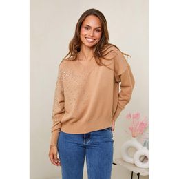 Soft Cashmere Pullover in Camel - 84% | Gr&ouml;&szlig;e 34/36 | Damen-pullover-cardigans