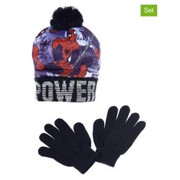 Spiderman 2tlg. Winteraccessoires-Set "Spider-Man" in Dunkelblau - 56% | Größe 54 cm | Kindermuetzen