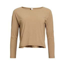 Rethinkit Trainingsshirt "Vigga" in Hellbraun - 55% | Gr&ouml;&szlig;e L | Damen-outdoor-tops-shirts