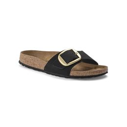 Birkenstock Leder-Pantoletten "Madrid" in Schwarz - Weite S - 19% | Größe 38 | Damen-pantoletten