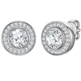 Rafaela Donata Paar Ohrstecker &raquo;Set: AV323&laquo; mit Zirkonia silber + wei&szlig; 9,7 Ohrstecker f&uuml;r Damen