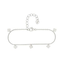 CAI CA&Iuml; Armband &raquo;925 Silber rhodiniert Anh&auml;nger Kleeblatt&laquo; wei&szlig; 15+4cm Armband 925 Sterling Silber rhodiniert