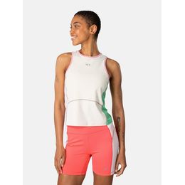 KARI TRAA Trainingstop "Linnea" in Creme/ Rosa/ Gr&uuml;n - 29% | Gr&ouml;&szlig;e M | Damen-outdoor-tops-shirts