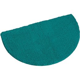 Kinzler Badematte &raquo;Chenille&laquo; H&ouml;he 18 mm rutschhemmend beschichtet fu&szlig;bodenheizungsgeeignet Badteppich, Uni Farben, weich, als rechteckig & halbrund...