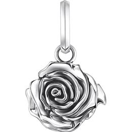 Thomas Sabo Kettenanhänger »Anhänger Midnight Rose« () silberfarben-schwarz Anhänger Midnight Rose