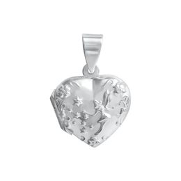 Vivance Kettenanhänger »925/- Sterling Silber weiß Medaillon Herz« () weiß one-size Schönes Medaillon aus 925/- Sterling Silber