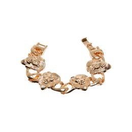 Urban Classics Bettelarmband &raquo;Unisex Lion Bracelet&laquo; gold S/M Modische Armb&auml;nder f&uuml;r individ&uuml;llen Stil