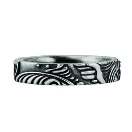 CAI CA&Iuml; Fingerring &raquo;925/- Sterling Silber oxidiert Japan&laquo; Silbergrau 058 (18,5) Japanischer Stil