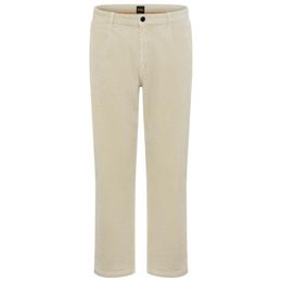 BOSS Orange Cordhose &raquo;Pleated&laquo; tapered fit, Feincord-Qualit&auml;t, Bundfalte Light Beige271 38 - L&auml;nge 34 L&auml;nge 34 38 Cordhose von BOSS Orange Menswear
