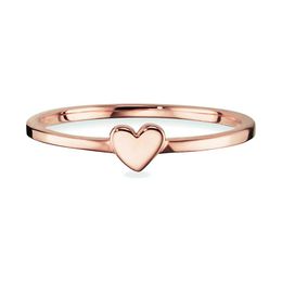 CAI CA&Iuml; Fingerring &raquo;925/- Sterling Silber rotvergoldet Herz&laquo; rot 052 (16,6) Ring mit Herz
