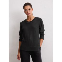Marc O'Polo Marc O'polo Damen Marc O'Polo Longsleeve weiter Rundhalsausschnitt,, weich, leicht, lange &Auml;rmel schwarz S