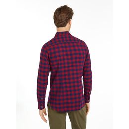 Tommy Hilfiger Herren Langarmhemd &raquo;BRUSHED GINGHAM Slim Fit SHIRT&laquo; modisch kariert rot XXL, N-Gr