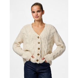Pieces Damen Pieces Strickjacke &raquo;PCNINA LS V-NECK KNIT CARDIGAN NOOS BC&laquo; beige S