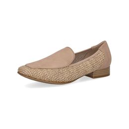 Caprice Damen Slipper &raquo; Slipper Leder/Textil&laquo; beige 39