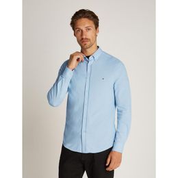 Tommy Hilfiger Businesshemd &raquo;PERFORMANCE OXF PIQUE Slim Fit SHIRT&laquo; mit Logostickerei Breezy Blue S - N-Gr N-Gr S Businesshemd von Tommy Hilfiger