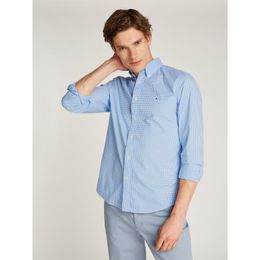 Tommy Hilfiger Businesshemd &raquo;FLEX POPLIN GINGHAM Regular Fit SHIRT&laquo; mit Karomuster Sweet Blue / Optic White S - N-Gr N-Gr S Klassisches Hemd von...