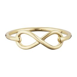 CAI Ca&iuml; Damen CA&Iuml; Fingerring &raquo;925/- Sterling Silber vergoldet Infintity&laquo; gelb
