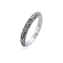 Kuzzoi Herren Silberring &raquo;Herren Bandring Schmal Used Vintage 925 Silber&laquo;