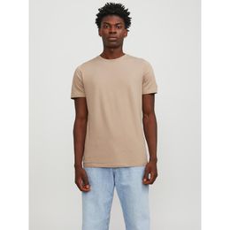 Jack & Jones JACK & JONES Rundhalsshirt »JJEORGANIC BASIC TEE SS O-NECK NOOS« hellbeige XS XS Kurzarm-Design, optimal für die wärmeren Tage oder als Layering-Basic