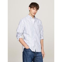 Tommy Hilfiger Langarmhemd &raquo;MULTI STRIPE OXFORD Regular Fit SHIRT&laquo; Cloudy Blue / Rouge / Multi L - N-Gr N-Gr L Gestreiftes Hemd von Tommy Hilfiger