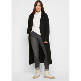 bonprix Damen bonprix Strickmantel Lange Strickjacke schwarz 44/46 (L)