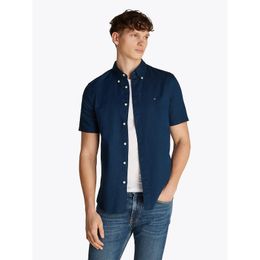 Tommy Hilfiger Kurzarmhemd &raquo;LINEN BLEND SOLID SS Regular Fit SHIRT&laquo; mit Button-down-Kragen Carbon Navy 3XL - N-Gr N-Gr 3XL Kurzarmhemd von Tommy...