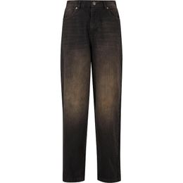Urban Classics Bequeme Jeans »Herren 90‘s Jeans« 1 Stk. black 2000 washed 28 - Normalgrößen Normalgrößen 28 Straight Fit Jeans für einen...