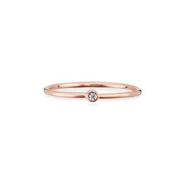 CAI Ca&iuml; Damen CA&Iuml; Fingerring &raquo;925 Sterling Silber ros&eacute; vergoldet Zirkonia&laquo; rot