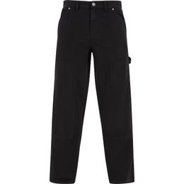 Urban Classics Stoffhose &raquo;Herren Twill Double Knee Pants&laquo; black 28 - Normalgr&ouml;&szlig;en Normalgr&ouml;&szlig;en 28 Vielseitige Hosen fuer verschiedene Anlaesse
