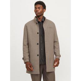 Jack & Jones JACK & JONES Wollmantel »JJEMELTON WOOL BLEND COAT SN« Greige L L Mantel von Jack & Jones