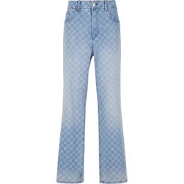 PEQUS Bequeme Jeans &raquo;Aether Monogram Denim&laquo; blue washed 31 - Normalgr&ouml;&szlig;en Normalgr&ouml;&szlig;en 31 Lockerer Schnitt mit weitem, langem Bein und niedriger...