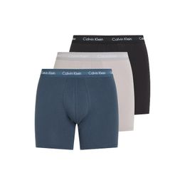 Calvin Klein Underwear Boxer &raquo;CK lg Boxer&laquo; 3 Stk. mit l&auml;ngerem Bein BLACK, HEMISPHERE BLUE, ASH XL (54) - 3 Stk. 3 Stk. XL (54) Lange Boxer von...