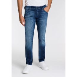 Jack & Jones JACK & JONES Slim-fit-Jeans »JJIGLENN – Slim-Fit-Jeans mit niedriger Leibhöhe«, Used, modisch, slim fit, Denim/Jeans dark-blue-denim 29 - Länge 32...
