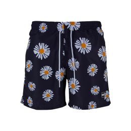 Urban Classics Badeshorts »Herren Pattern Swim Shorts« midnightnavydaisy M - US-Größen US-Größen M Stilvolle Badehosen für Strand und Pool