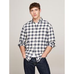 Tommy Hilfiger Langarmhemd &raquo;BRUSHED EASY CHECK Regular Fit SHIRT&laquo; mehrfarbig kariert Ivory Multi Check L - N-Gr N-Gr L Kariertes Hemd von Tommy...