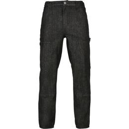 Urban Classics Bequeme Jeans »Herren Double Knee Jeans« 1 Stk. realblack washed 30 - Normalgrößen Normalgrößen 30 Urbane Männer Jeans mit...