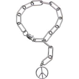 Urban Classics Damen Urban Classics Armband &raquo; Unisex Y Chain Peace Pendant Bracelet&laquo;