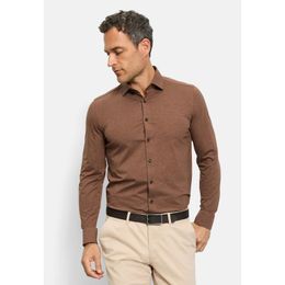 OLYMP Businesshemd &raquo;Level Five 24/Seven, body fit, Businesshemd, Kent&laquo; Braun 46 - Normaler Arm Normaler Arm 46 Jersey-Hemd