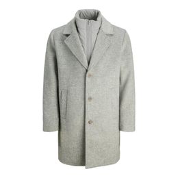 Jack & Jones JACK & JONES Trenchcoat &raquo;JPRBLASTANFORD WOOL BLEND OVERCOAT&laquo; Grey Melange XS XS Mantel von Jack & Jones