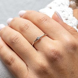 CAI Ca&iuml; Damen CA&Iuml; Fingerring &raquo;925 Sterling Silber rhodiniert Stern Zirkonia&laquo; wei&szlig;