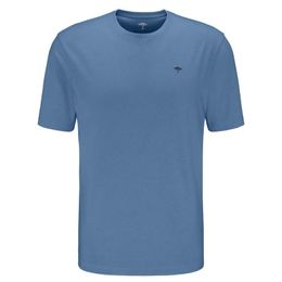 Fynch-Hatton Herren Fynch-Hatton T-Shirt &raquo;Fynch-Hatton Basic T-Shirt&laquo; mit Rundhals und Logo-Stickerei blau XL (56/58)