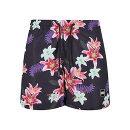 Urban Classics Badeshorts &raquo;Herren Pattern Swim Shorts&laquo; dark jungle aop XS - US-Gr&ouml;&szlig;en US-Gr&ouml;&szlig;en XS Stilvolle Badehosen f&uuml;r Strand und Pool