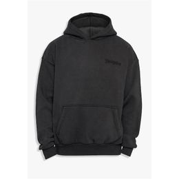 DROPSIZE Kapuzensweatshirt &raquo;HEAVY OVERSIZE EMBO HOODIE&laquo;, 1 Stk. acid washed black L L Oversize-Passform mit regul&auml;rer L&auml;nge und langen &Auml;rmeln f&uuml;r...