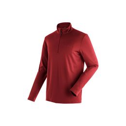 Maier Sports Fleecepullover »Felix«, Herren Fleece, funktioneller Midlayer, Half-Zip, Regular Fit rot 48 48 Vielseitiger Midlayer im Regular Fit...