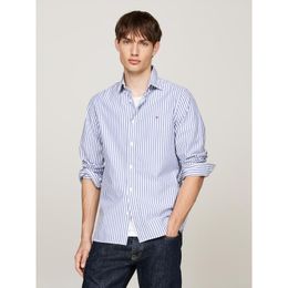 Tommy Hilfiger Businesshemd &raquo;CLASSIC POPLIN STRIPE Slim Fit SHIRT&laquo; Mid Blue / Optic White M - N-Gr N-Gr M Langarmhemd von Tommy Hilfiger