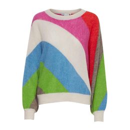 Ichi Pullover 'IH Kamara' Damen Gr&ouml;&szlig;e XS blau / pink / rot / wei&szlig;